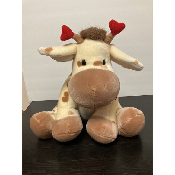 Applause | Toys | Applause Plush Giraffe With Brown Hearts Red Bow 29 ...